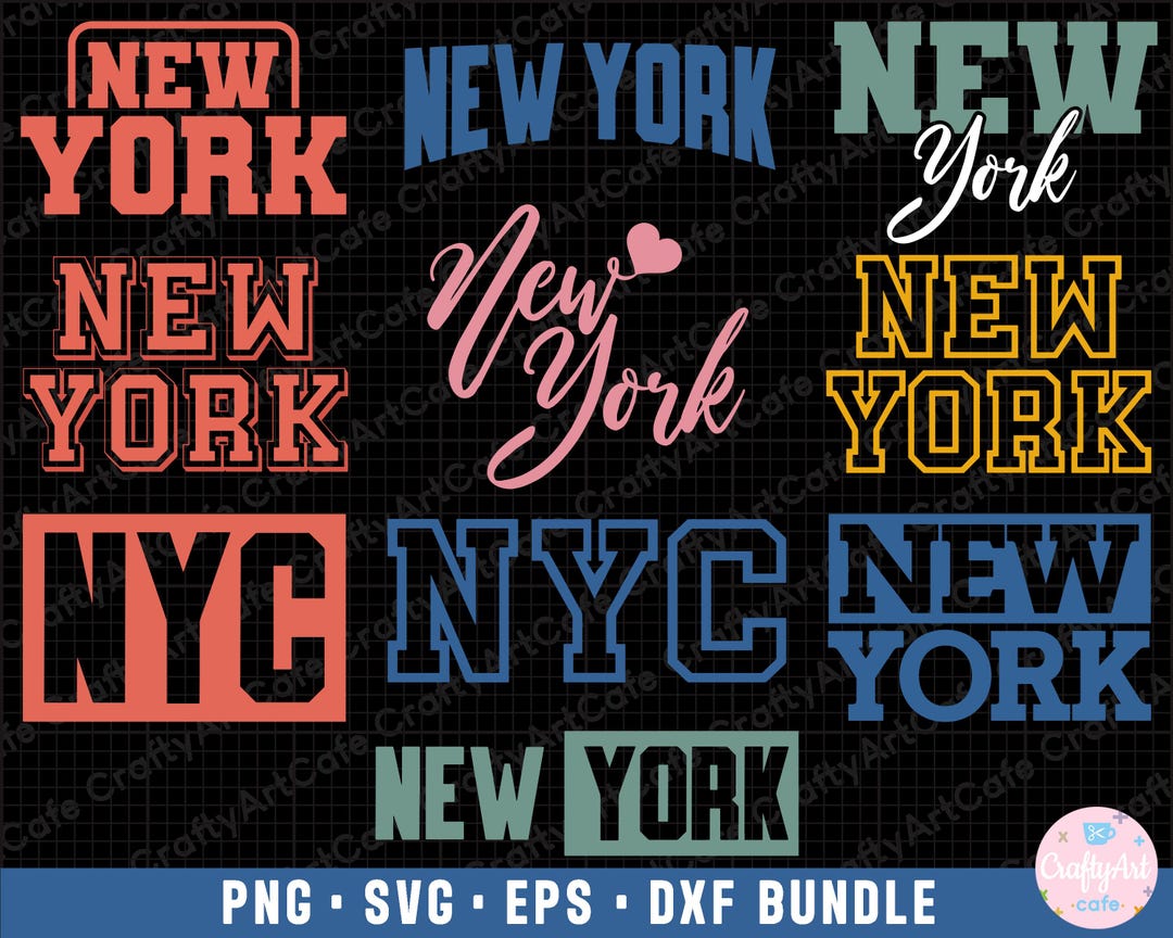 Nyc Png New York City Nyc Svg Nyc Png Bundle Sublimination Commercial ...