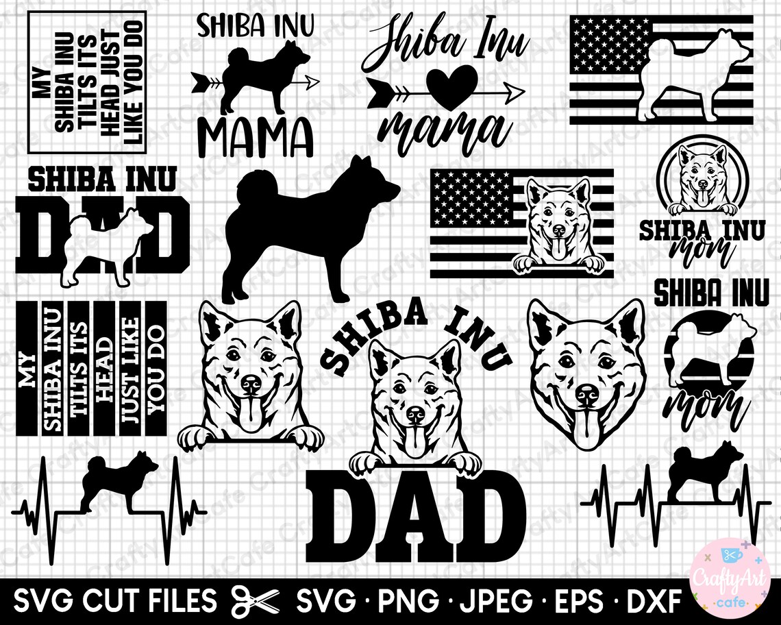 Shiba Inu Svg Bundle Shiba Inu Png Bundle Shiba Inu Svg Cricut Shirt ...