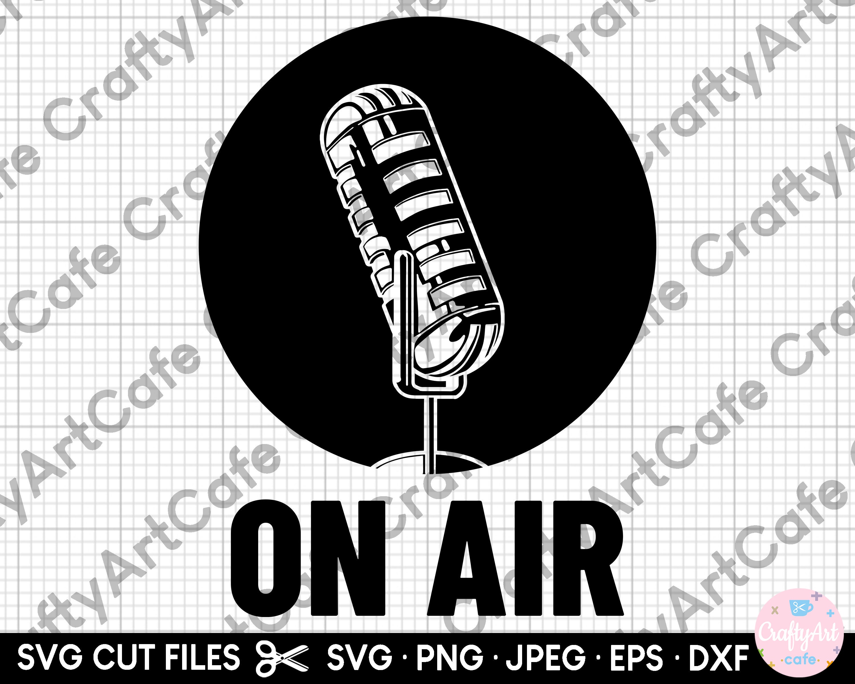 Microphone Svg Podcast Broadcaster Png Clip Art Clipart Illustration on ...