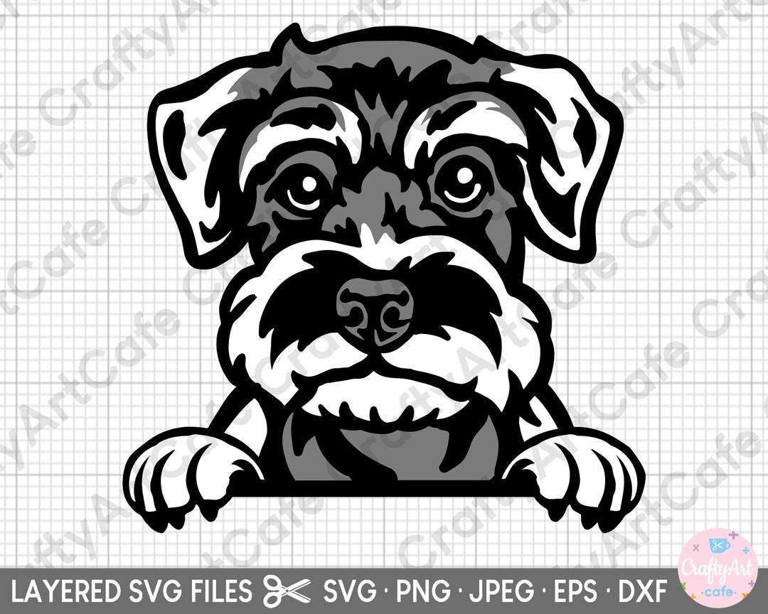 Schnauzer Svg Cute Schnauzer Svg Schnauzer Png - Etsy