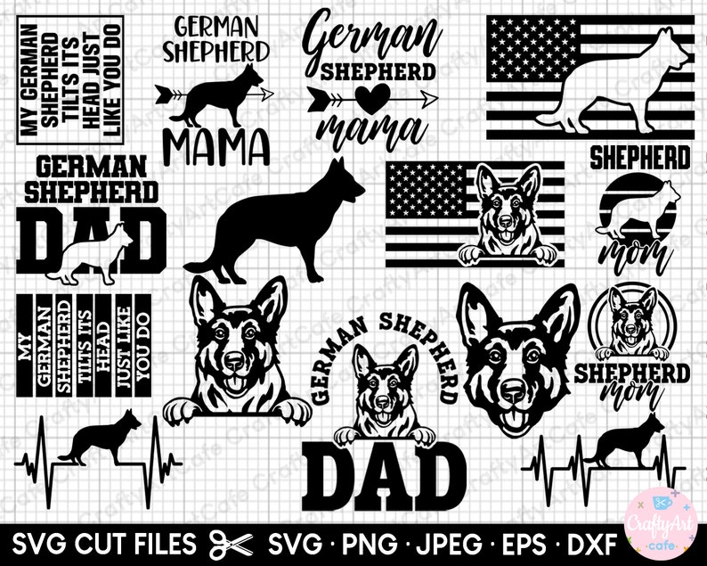 German Shepherd Svg German Shepherd Svg Cricut Cut File - Etsy