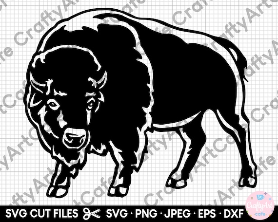 Bison Svg Bison Svg Png Eps Dxf Silhouette Clipart Buffalo Svg - Etsy ...