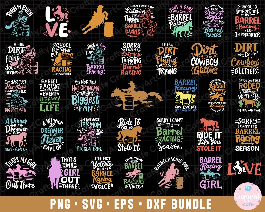 Barrel Racing Png Barrel Racing Svg Barrel Racing Png Bundle ...