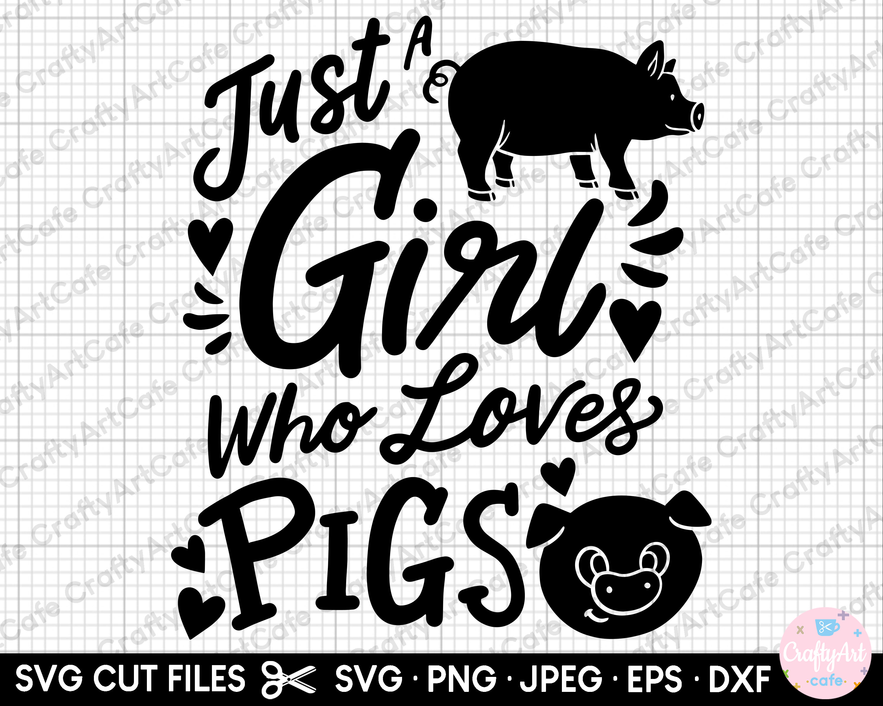 Pig Svg Pig Png Pig Lover Pig Owner Svg Png Eps Dxf Jpeg Jpg Cut File ...