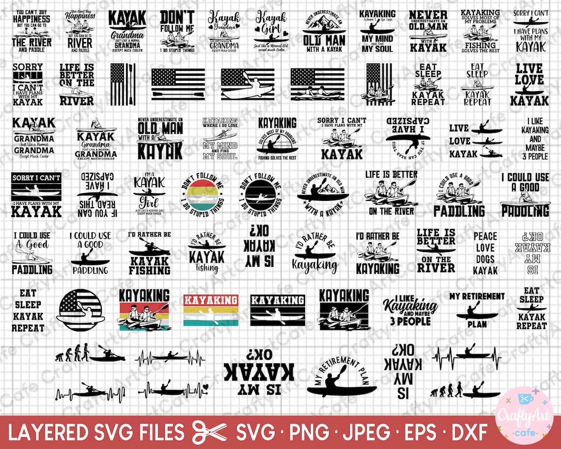 Kayaking Svg Png Bundle Kayak Svg Bundle Kayak Png Bundle Kayak Shirt ...