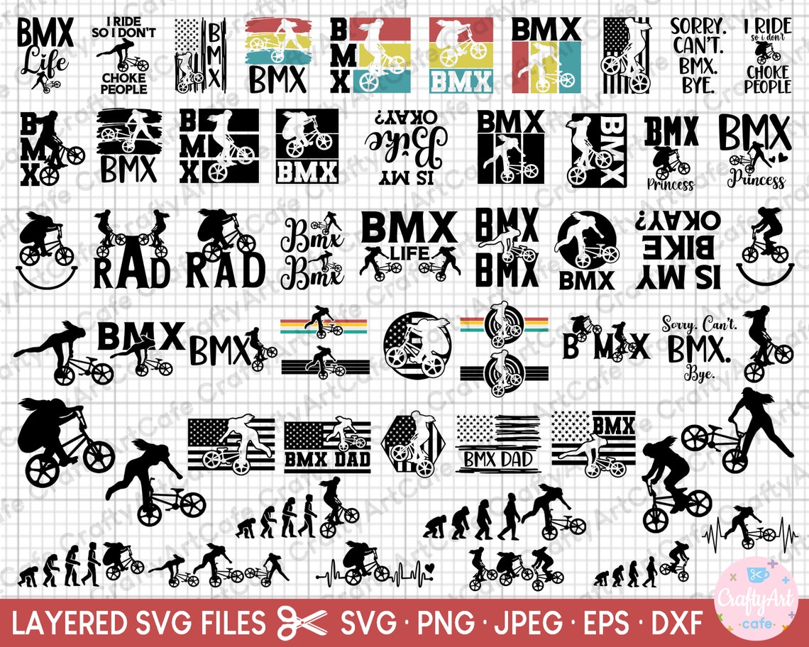 Bmx Svg Bundle Bmx Png Bundle Bmx Svg Bundle Cricut Shirt Commercial ...