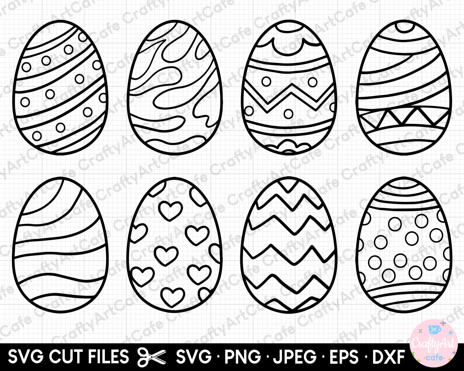 Easter Egg Svg Png Eps Dxf Jpg Jpeg Easter Egg Clipart Clip Art Vector ...
