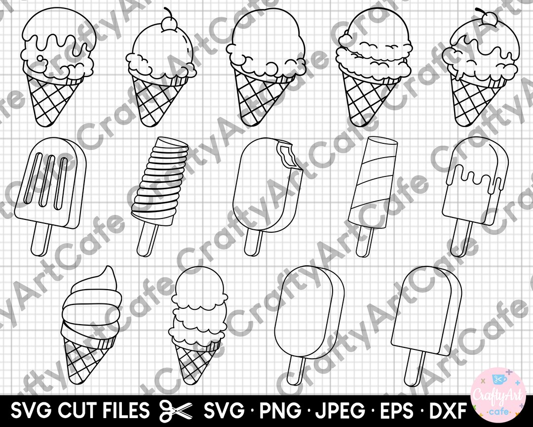 Ice Cream Svg for Cricut Ice Cream Png Gelato Svg Gelato Png Eps Dxf ...