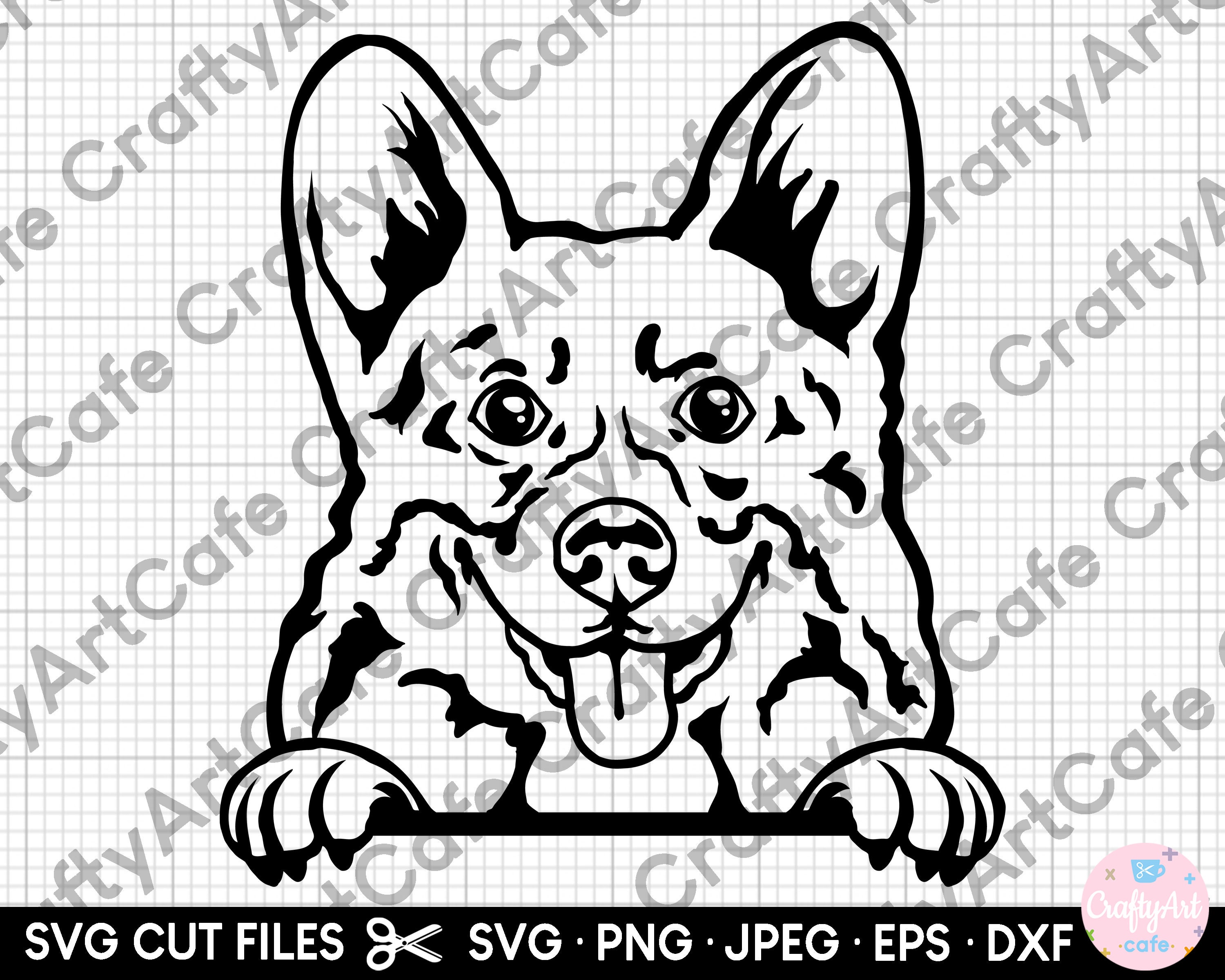 Corgi Line Art Cuttable Design SVG PNG DXF & eps Designs Cricut Cameo ...