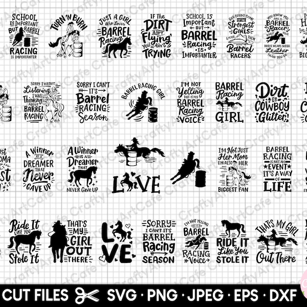 Barrel Racing Dxf - Etsy