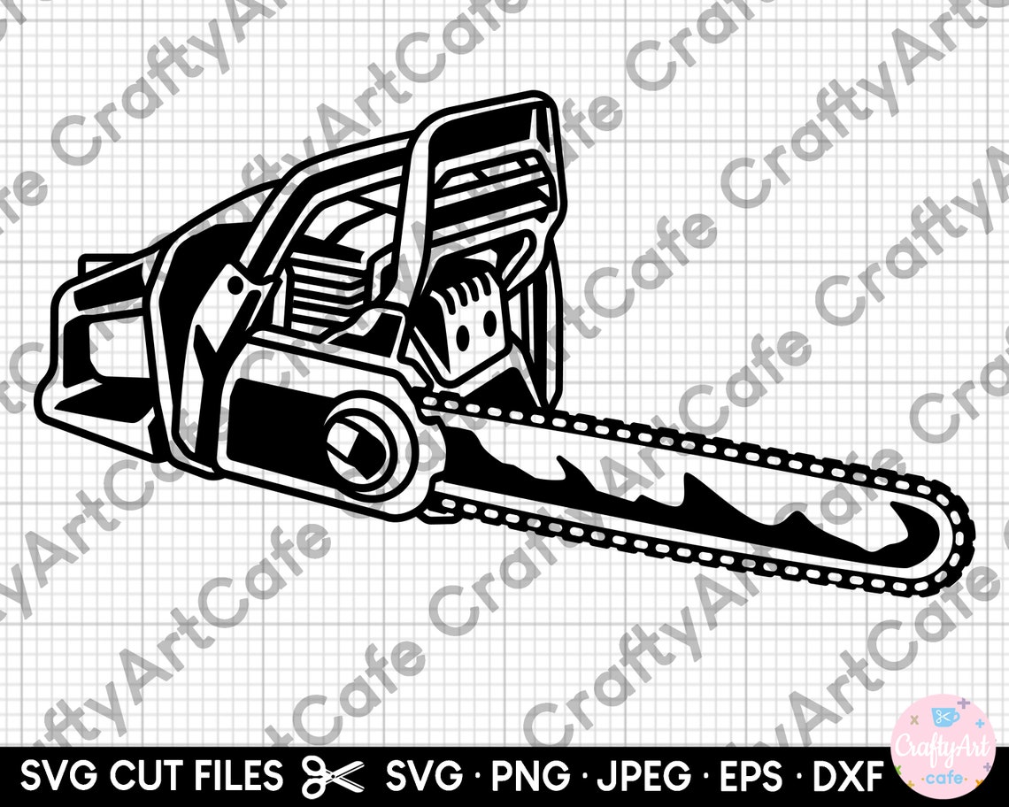 Chainsaw Vector Chainsaw Clipart Chainsaw Silhouette Chainsaw Cut File ...