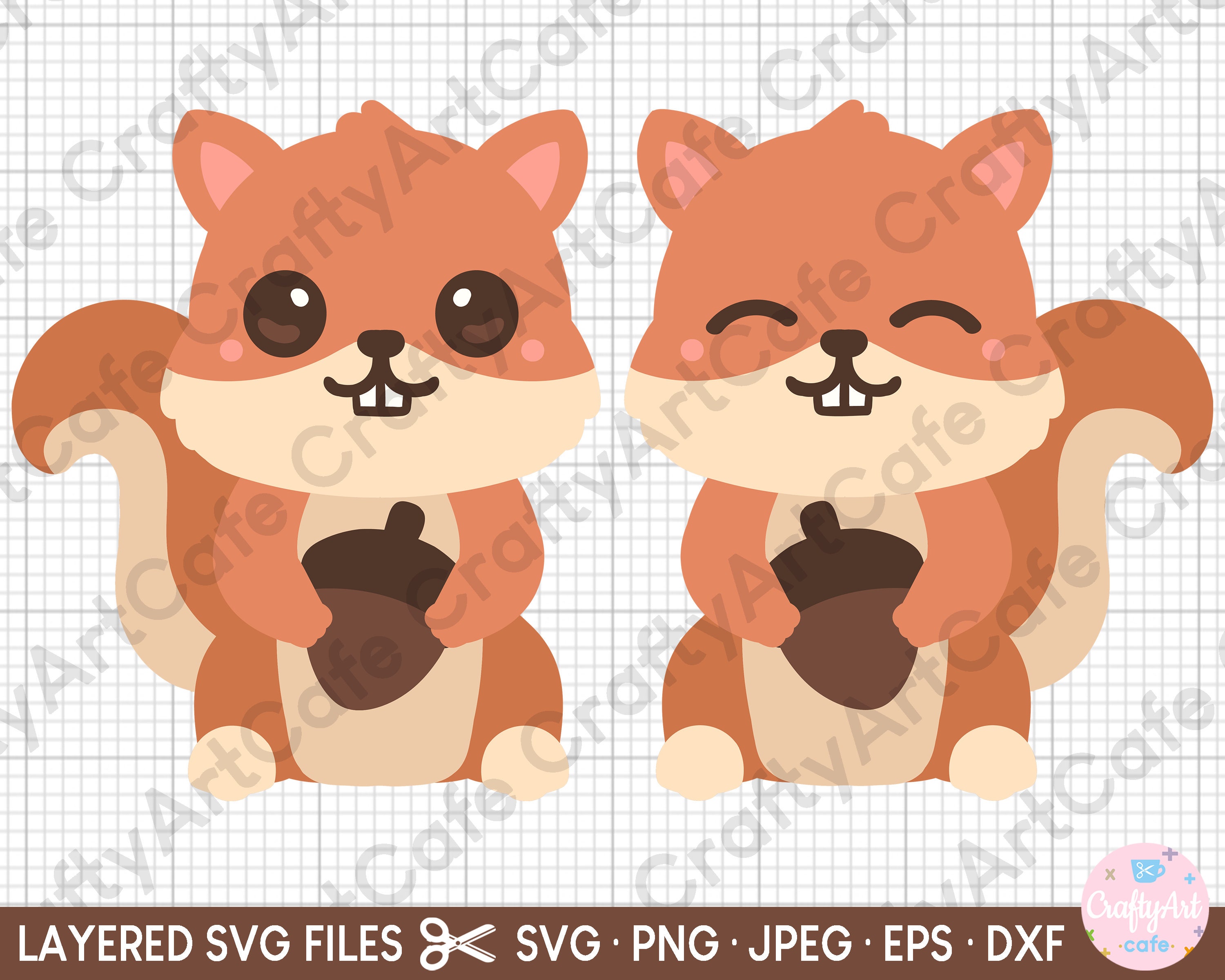 Squirrel Svg - Etsy