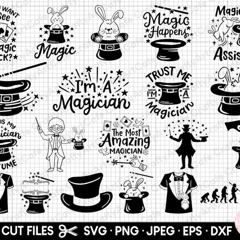Magician Silhouette - Etsy UK