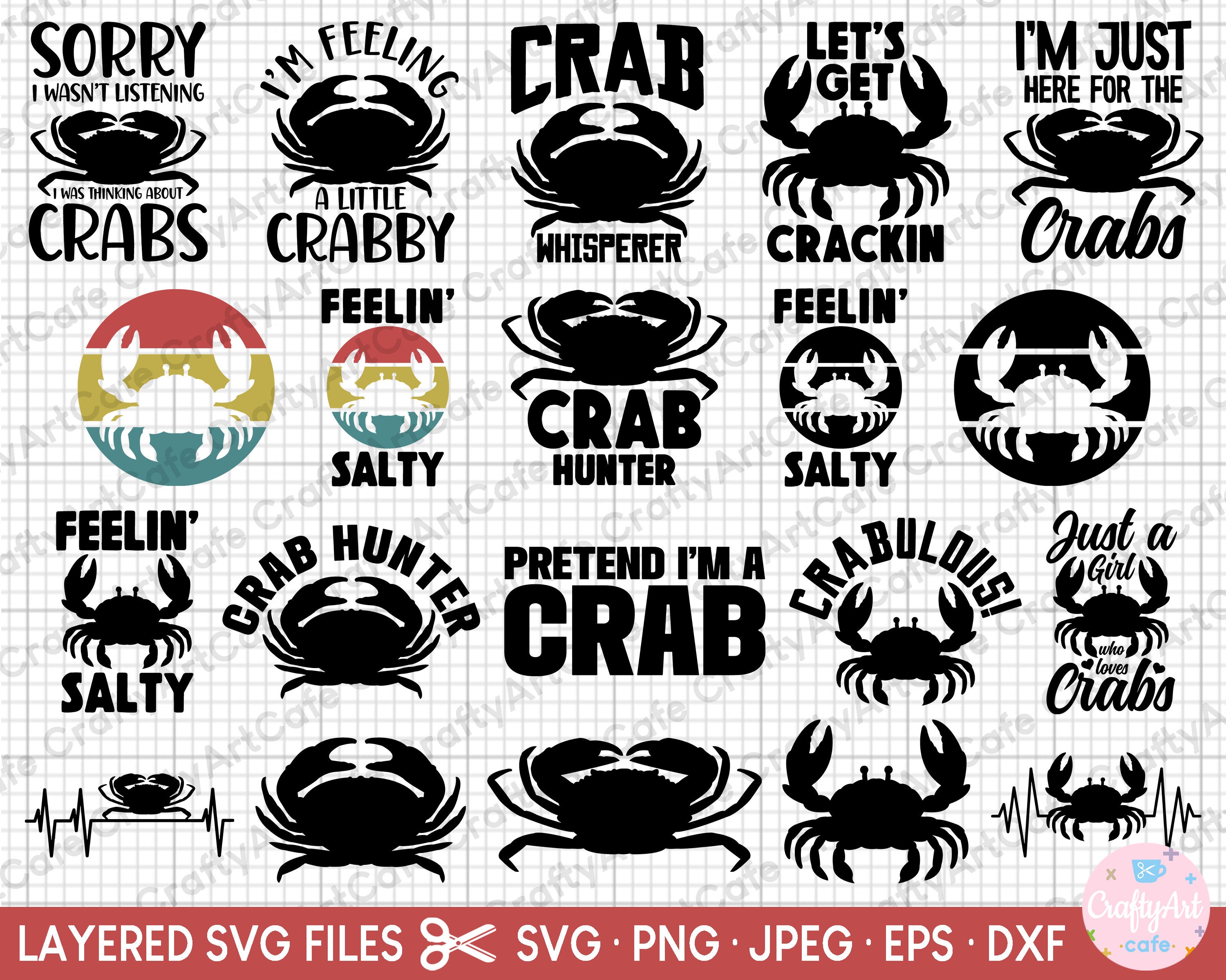 Crab Svg Bundle Crab Png Bundle Crab Cricut Cut File - Etsy Australia