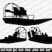 Airboat Silhouette Airboat Png Airboat Svg Bundle Commercial Use - Etsy