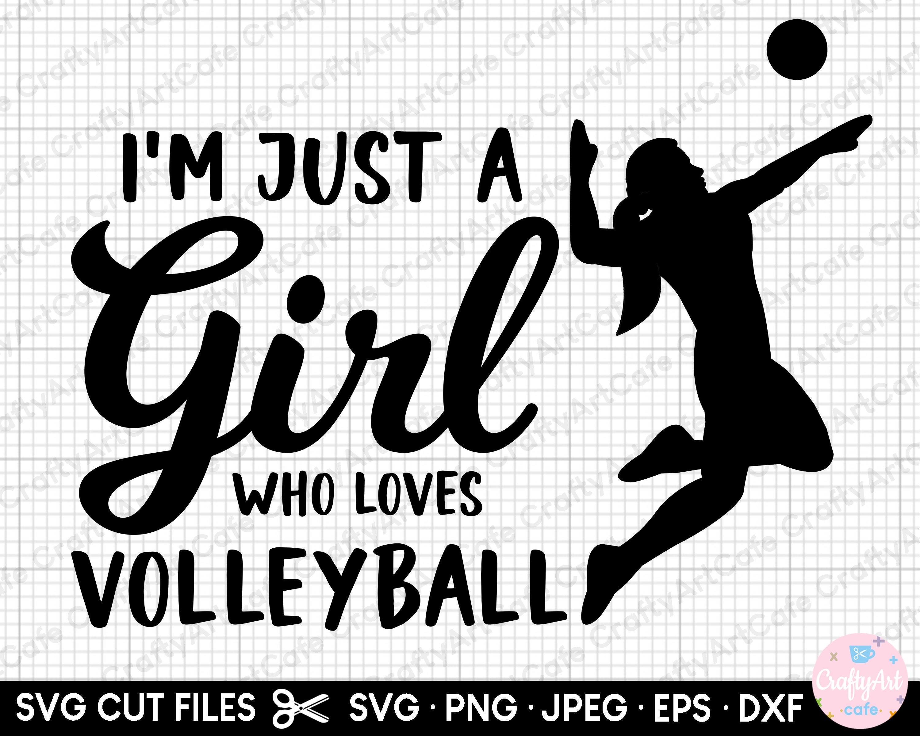 Volleyball Svg Volleyball Png For Cricut Im Just A Girl Etsy Uk