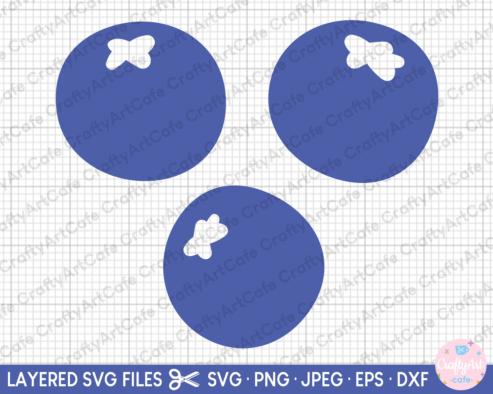 Blueberry Clipart Blueberry Svg Cricut Cut File Blueberry Png ...
