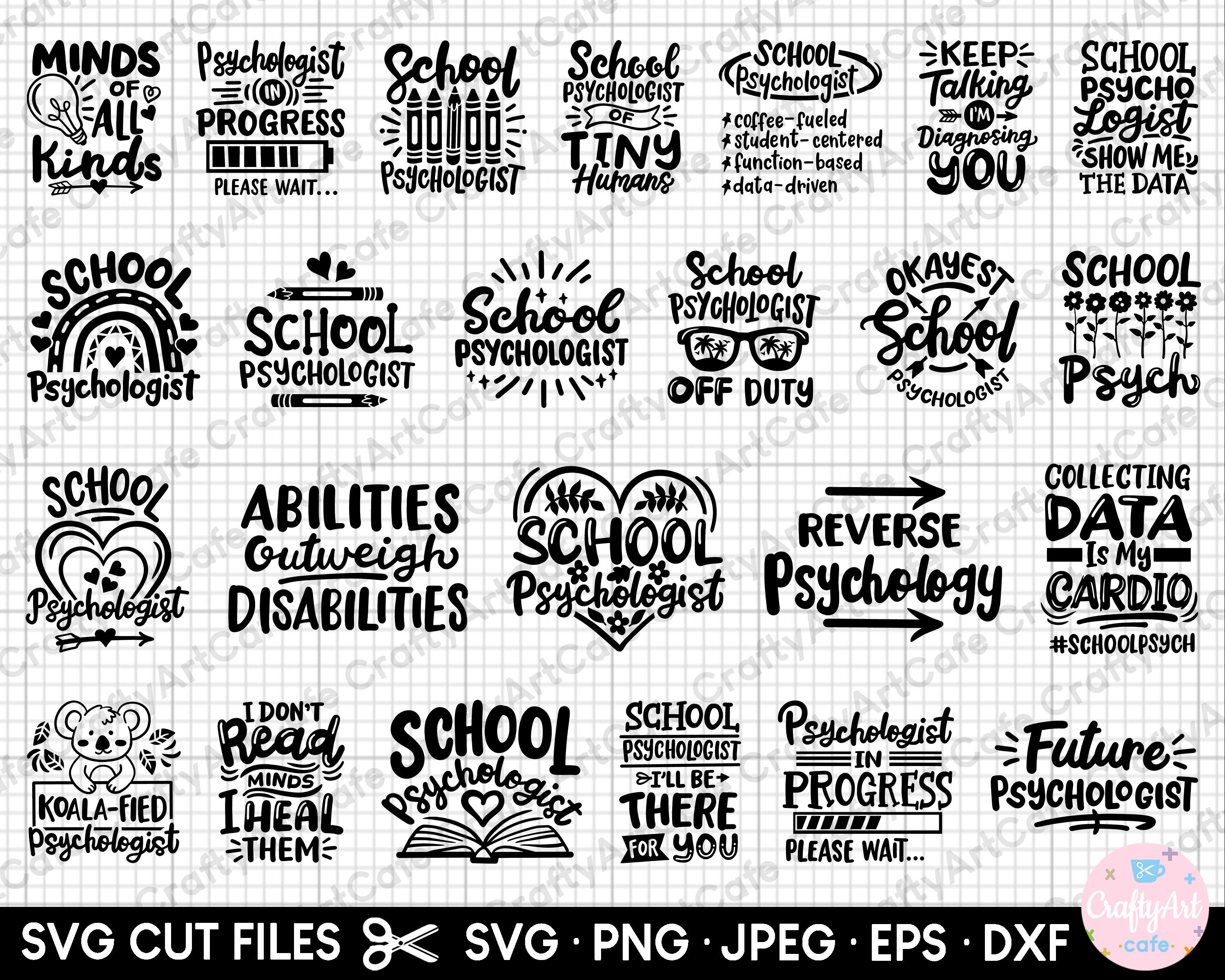 Psychology Svg Bundle Psychology Png Bundle School Psychologist Svg Png ...