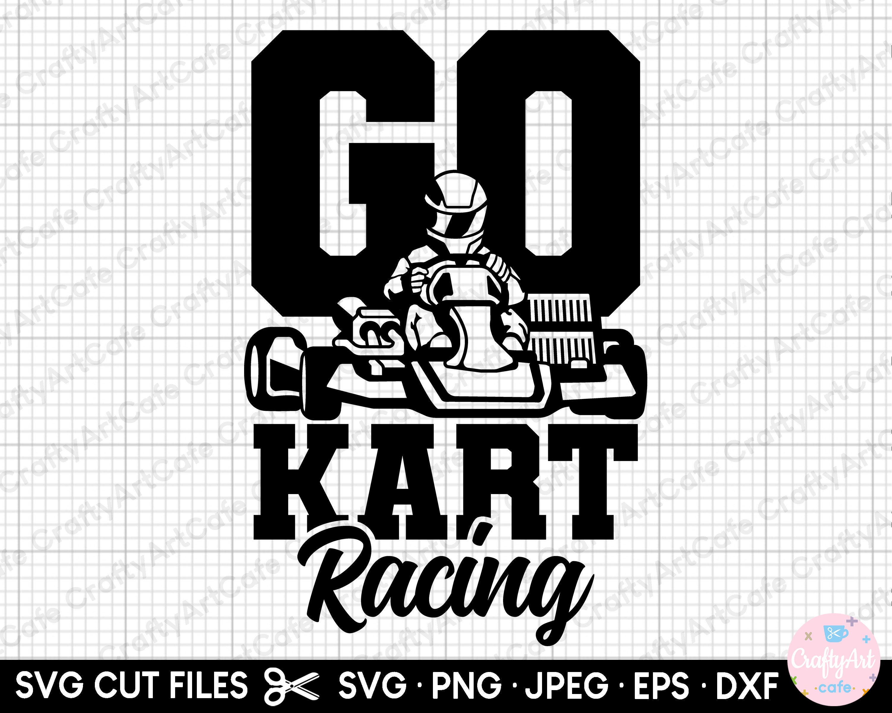 Kart Svg Cricut Kart Png Go Kart Racing - Etsy