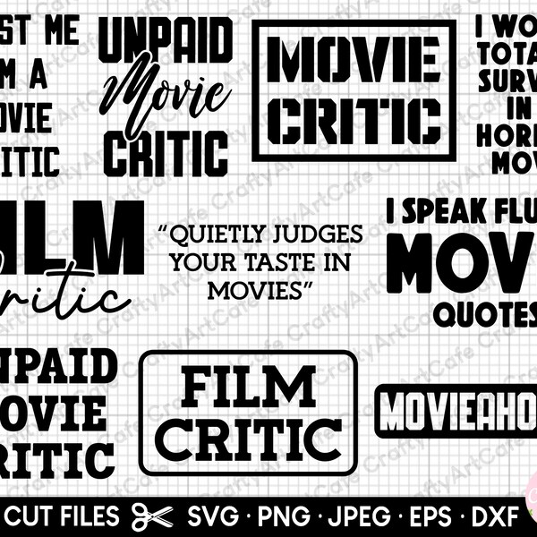 Movie Critic Svg - Etsy