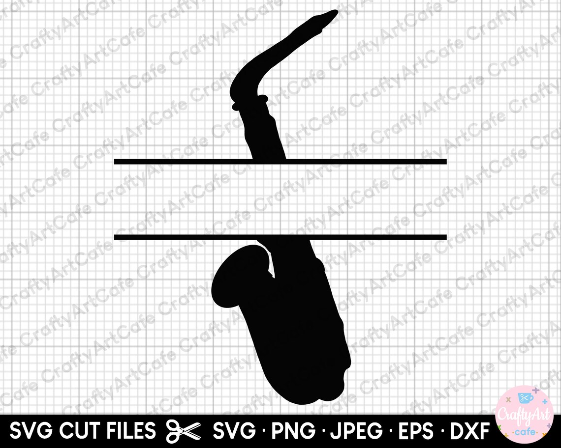 Saxophone Name Badge Svg Png Music Store Jazz - Etsy