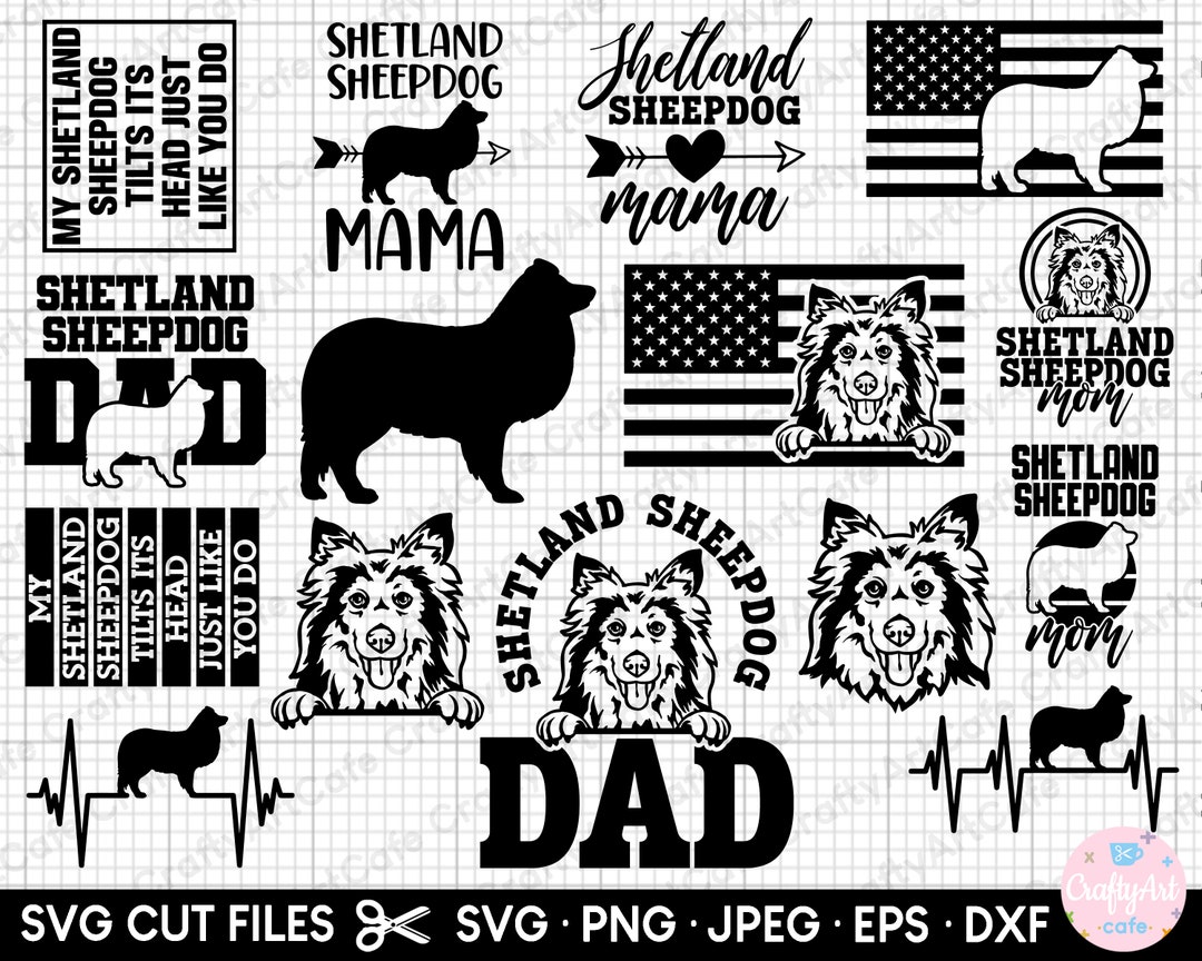 Shetland Sheepdog Svg Bundle Shetland Sheepdog Png Bundle Shetland ...