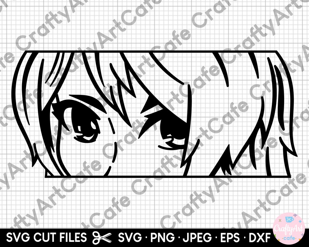 Anime Eyes Svg Files for Cricut Cut Files Anime Eyes Png Clipart Free ...