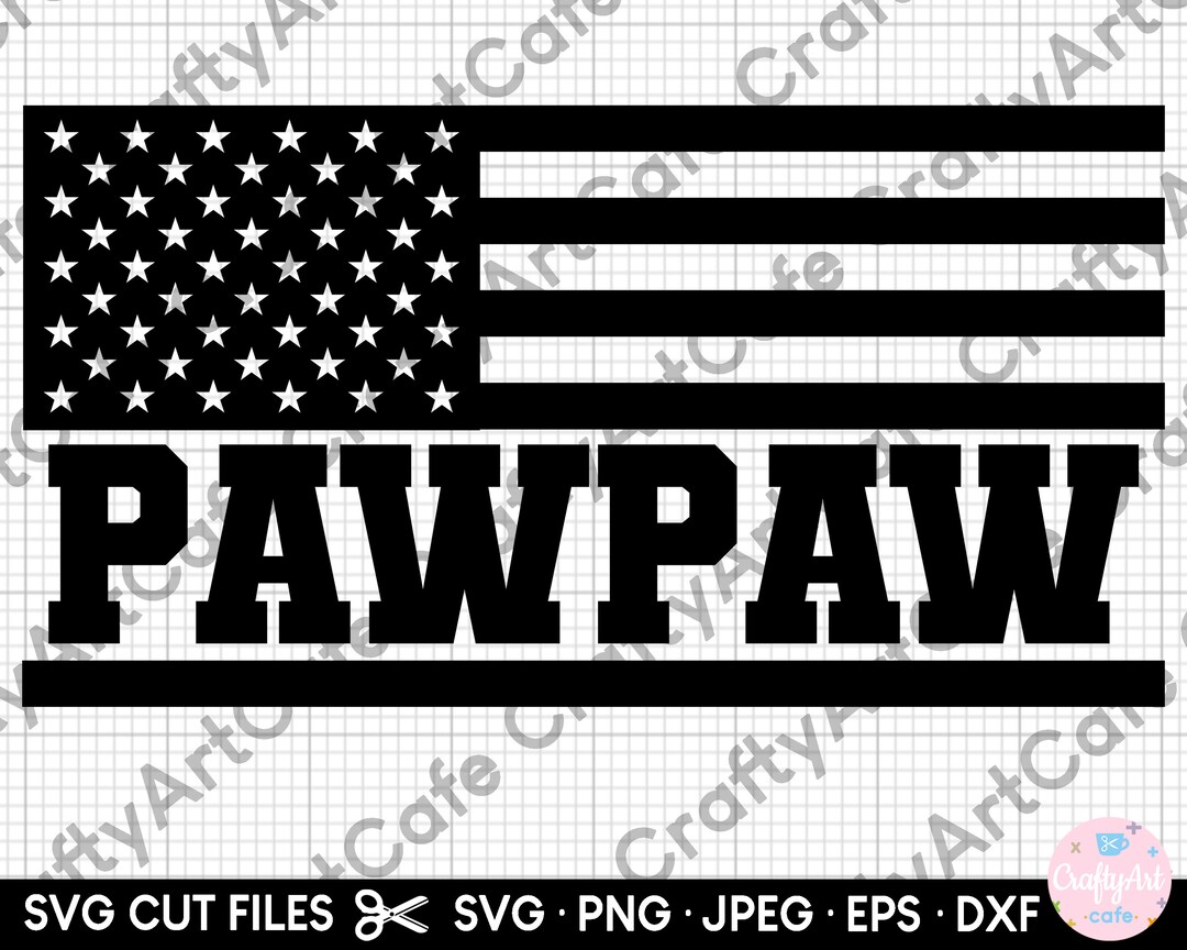 Pawpaw Svg Paw Paw Svg Png Eps Dxf Cut File Cricut 4th of July - Etsy