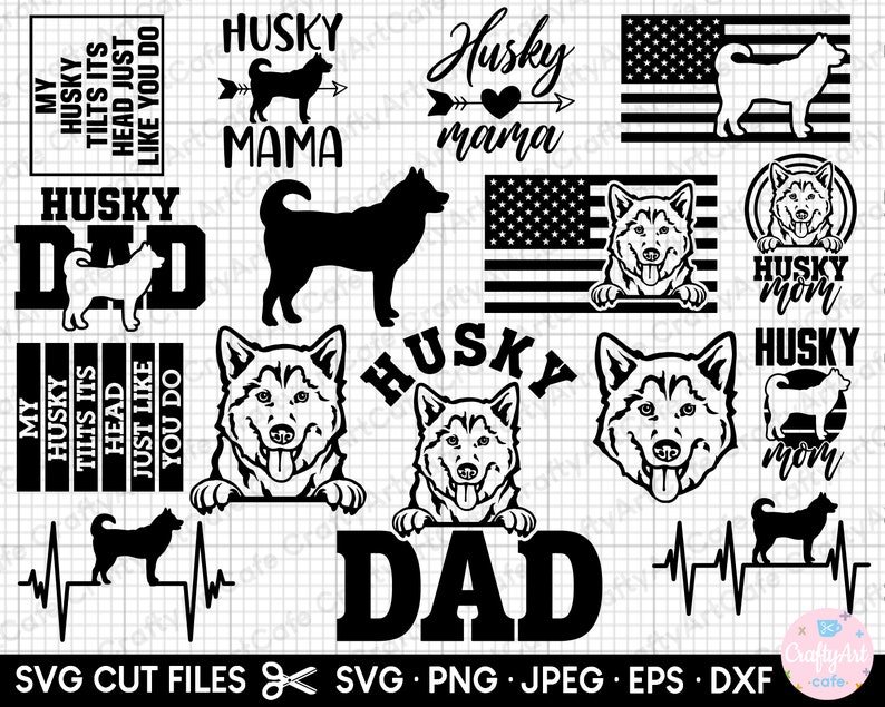 Husky Svg Bundle Husky Png Bundle Husky Svg Cricut Shirt Husky Peeking ...
