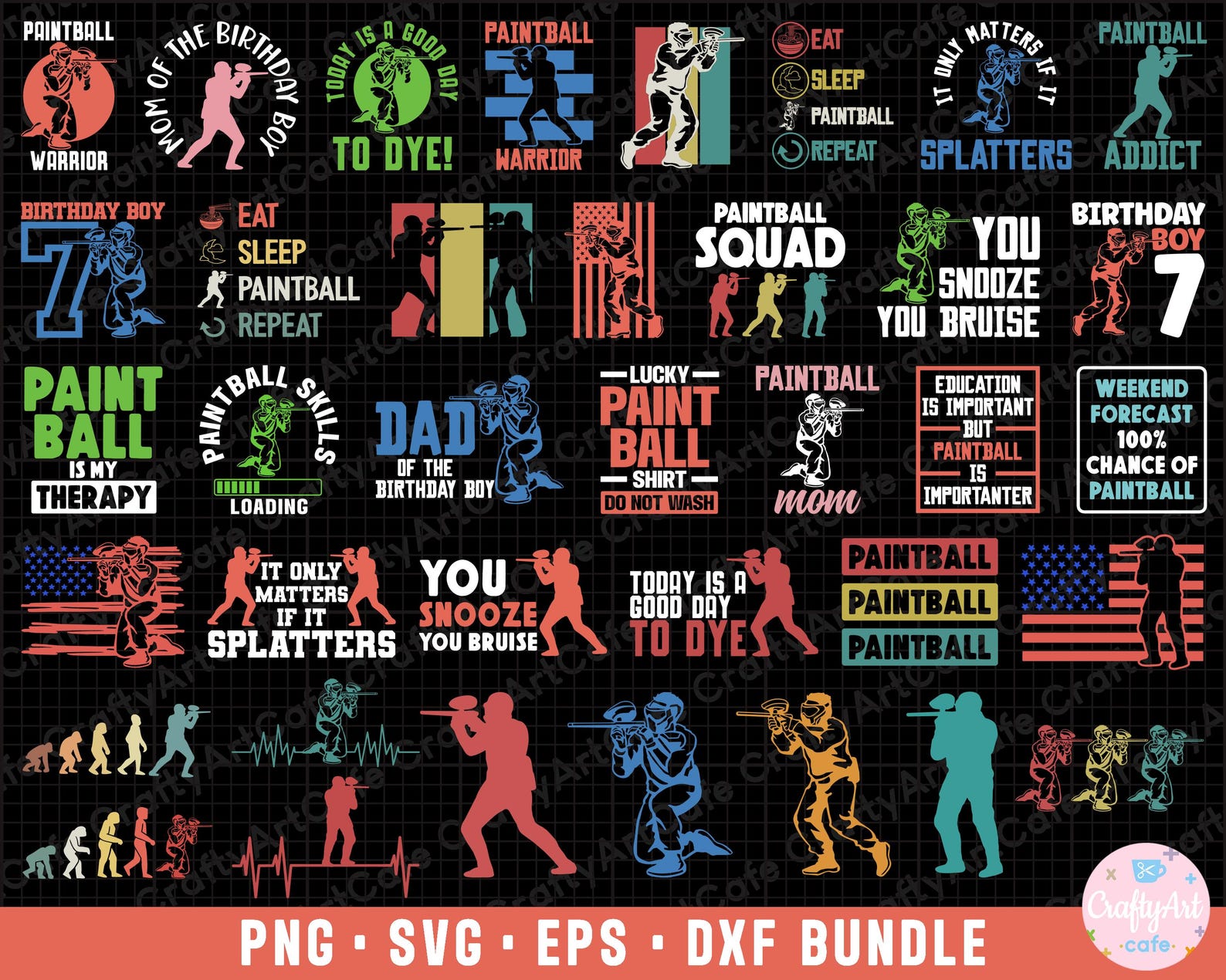 Paintball Png Paintball Svg Paintball Png Bundle Sublimination ...