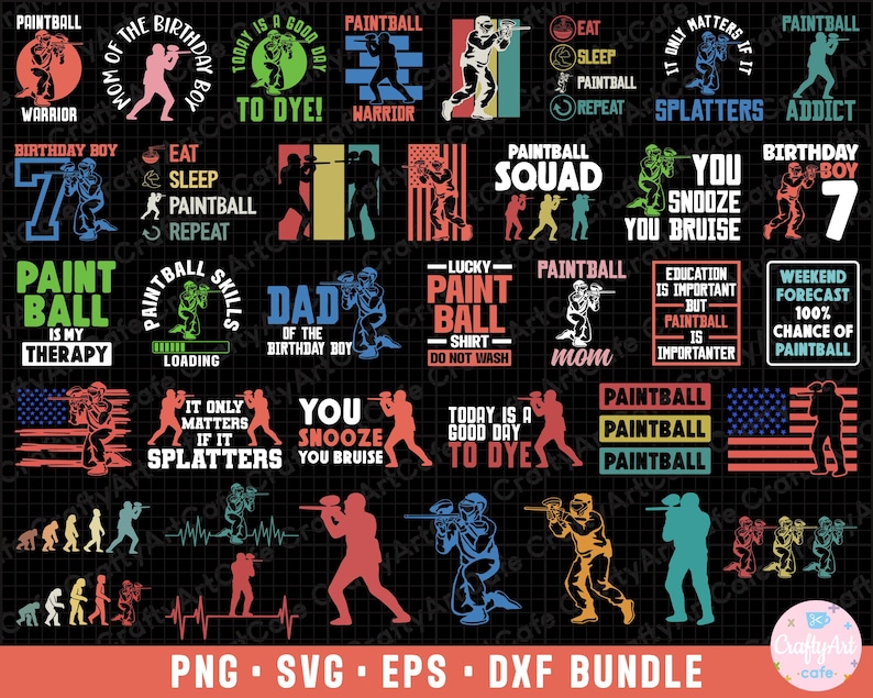 Paintball Png Paintball Svg Paintball Png Bundle Sublimination ...