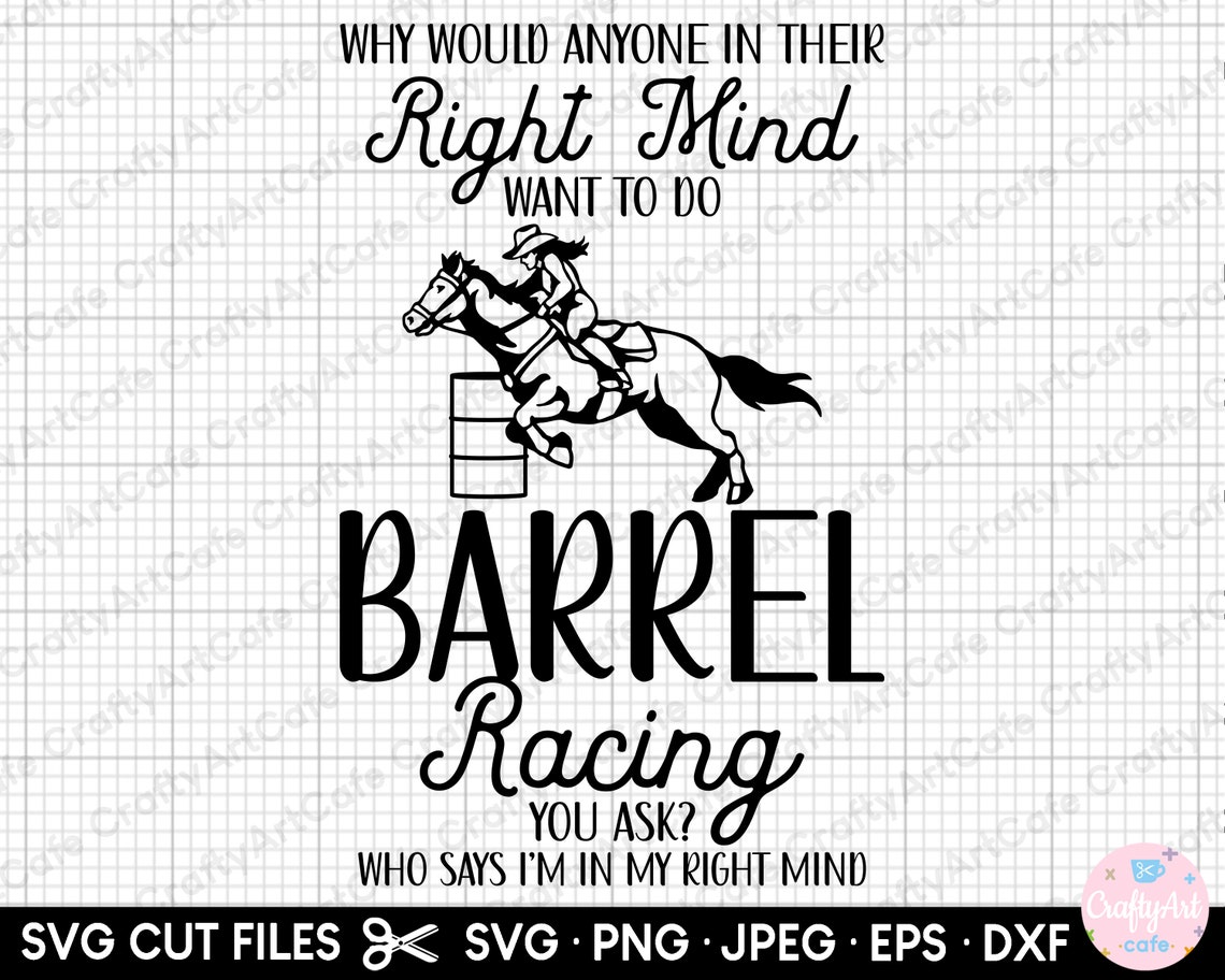 Barrel Racing Svg Png Cricut Unreadable Slogan - Etsy