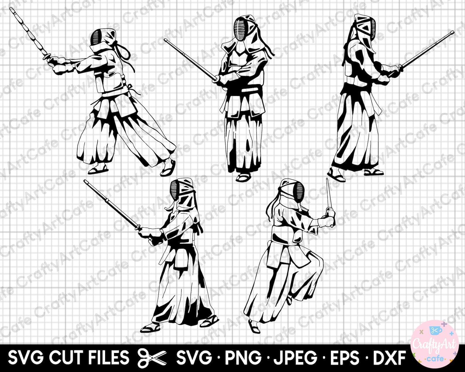 Kendo Svg Kendo Png Kendo Clipart - Etsy