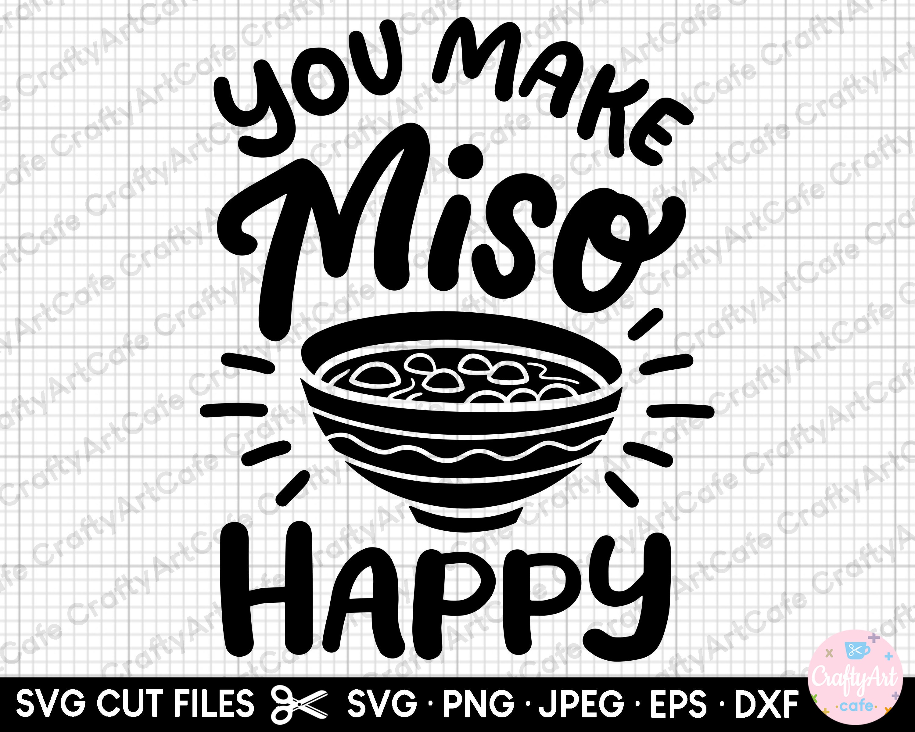 Miso Soup Svg Miso Happy Svg Cricut Commercial Use Png - Etsy
