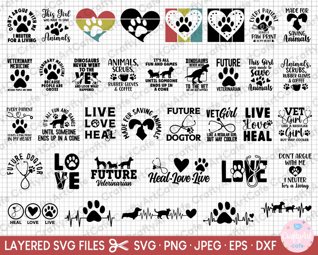 Vet Svg Bundle Vet Png Bundle Veterinarian Svg Bundle Veterinarian Png ...