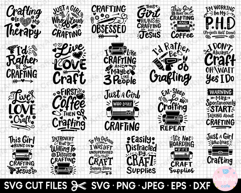 Crafting Svg Crafter Svg Crafting Svg Bundle Cricut Cut File Cutting ...