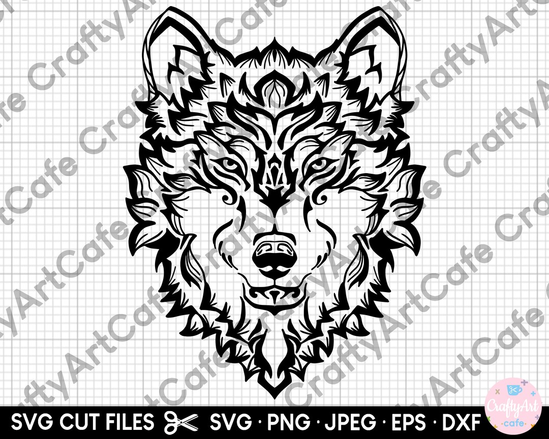 Mandala Wolf Svg Mandala Wolf Png Commercial Use - Etsy
