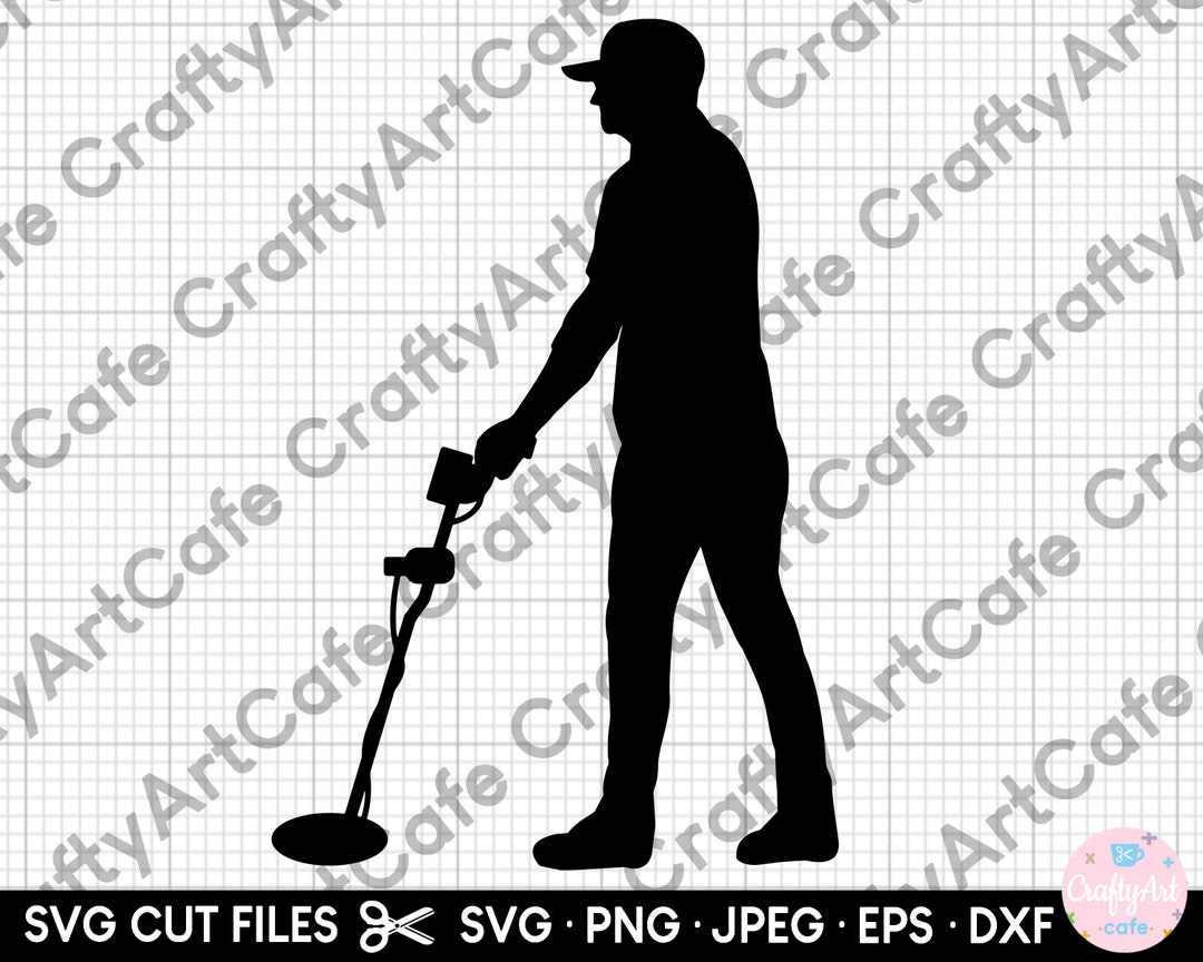 Metal Detecting Svg Metal Detector Silhouette Svg Png Commercial Use - Etsy