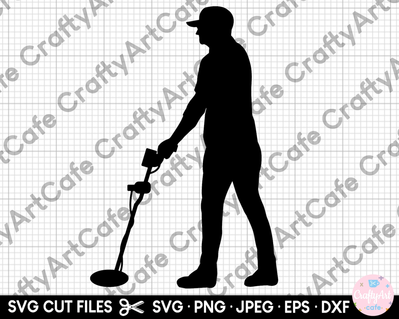 Metal Detecting Svg Metal Detector Silhouette Svg Png - Etsy