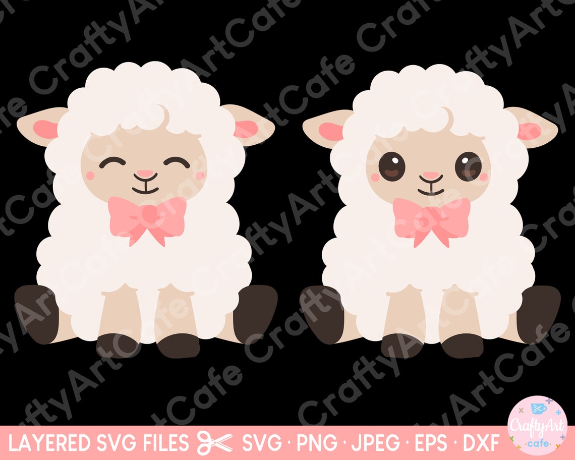 Sheep Svg Cute Sheep Svg Baby Sheep Svg Png Eps Dxf Layered - Etsy