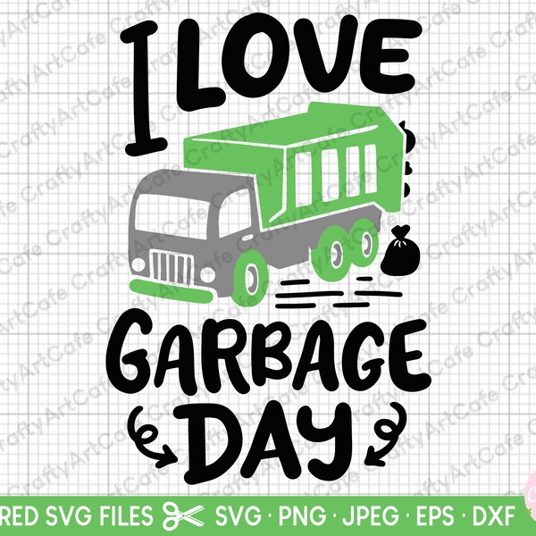 Garbage Truck Svg - Etsy