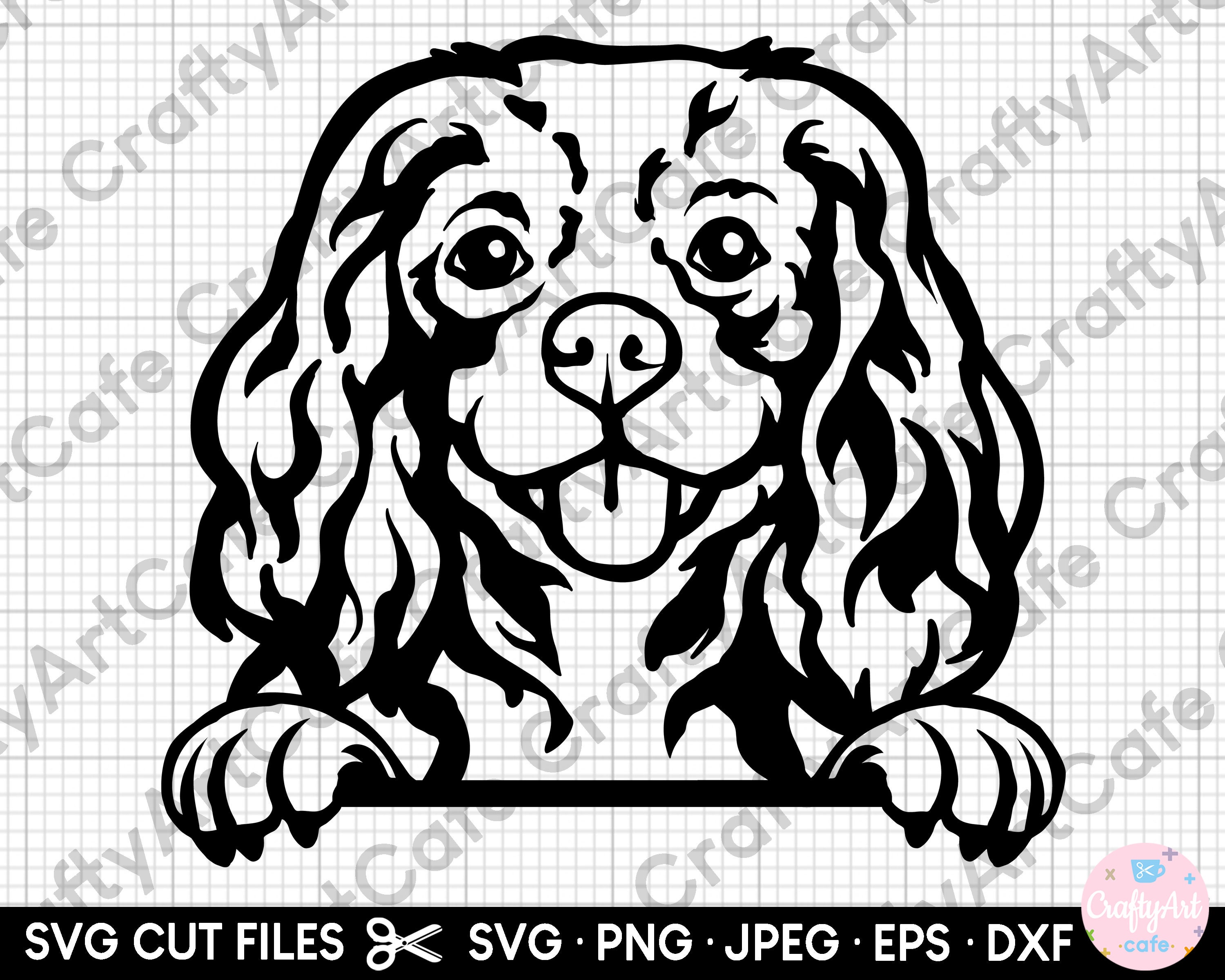 Cavalier King Charles Peeking Svg Cavalier King Charles - Etsy Australia