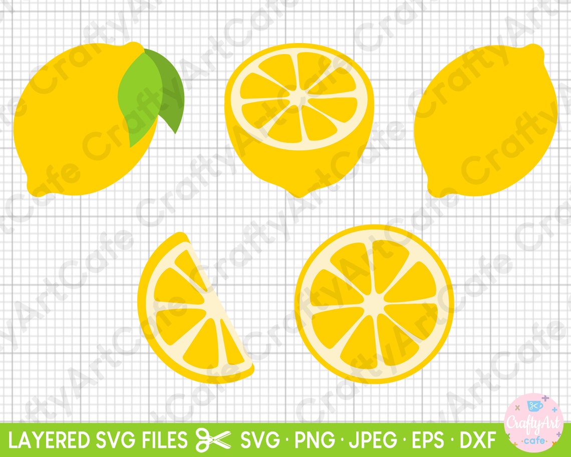 Lemon Svg Bundle Cut Files for Cricut Cutting Files Lemon Svg Png ...