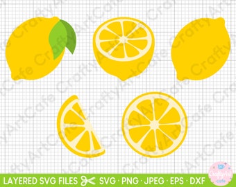 Lemon Svg Bundle Lemon Svg Lemon Slice Lemon Clipart Lemon - Etsy Canada