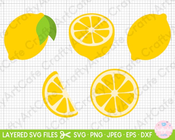 Lemon Svg Bundle Cut Files for Cricut Cutting Files Lemon Svg | Etsy