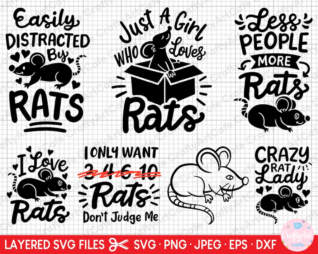 Rat Svg Rat Png Rat Svg Cricut Shirt Rat Svg Bundle - Etsy