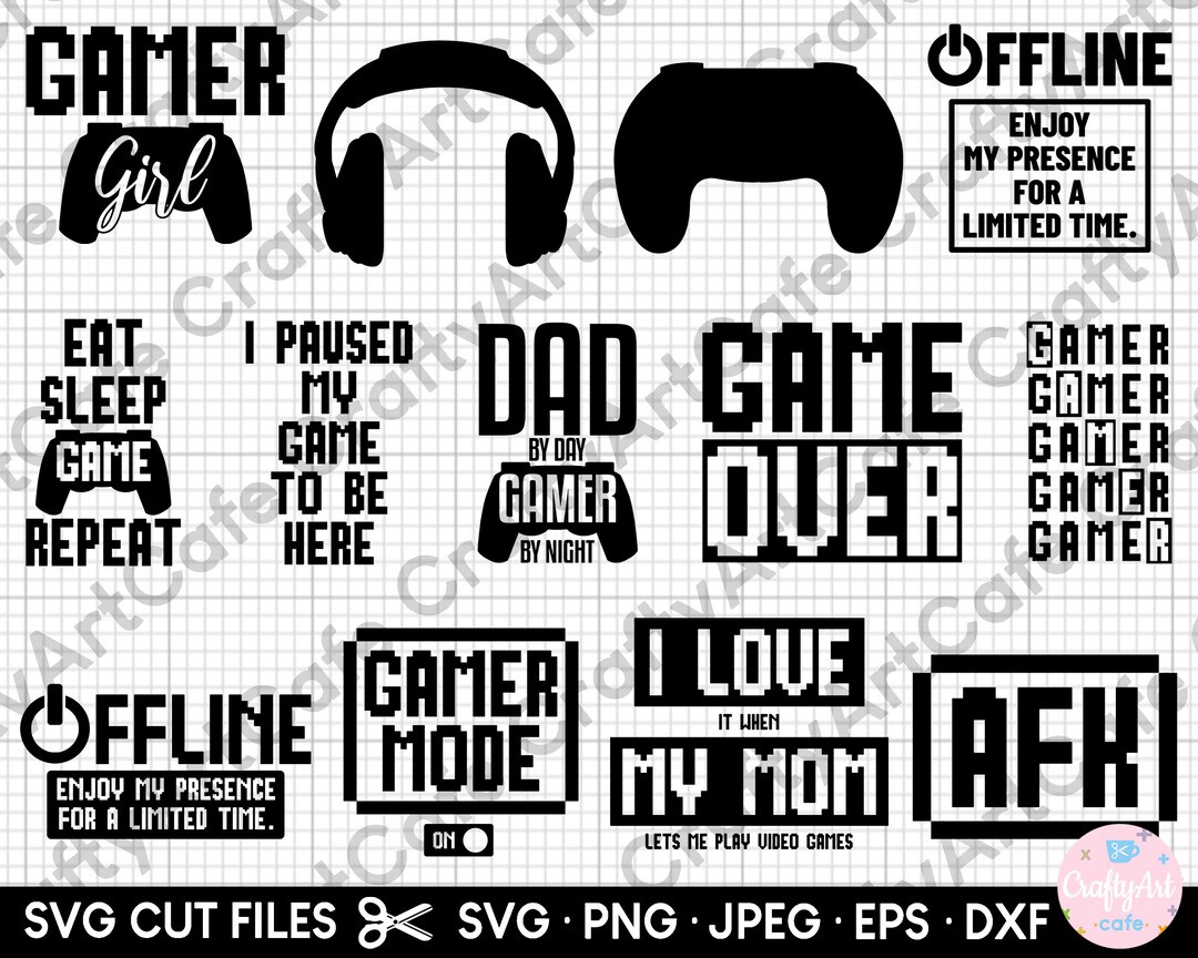 Gamer Svg, Gaming Svg, Gamer Svg for Shirts, Gaming Svg for Shirts ...