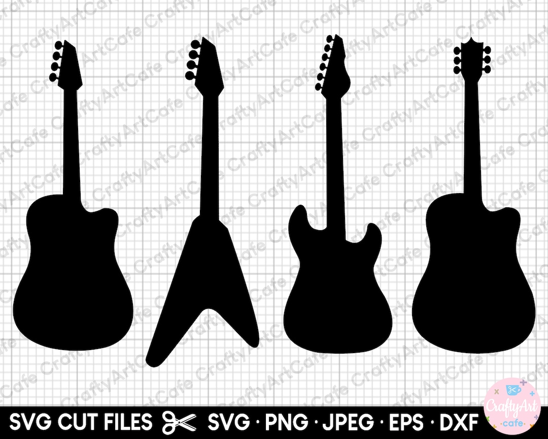 Guitar Svg Bundle Guitar Png Bundle Guitar Cut File Svg Bundle Cricut ...