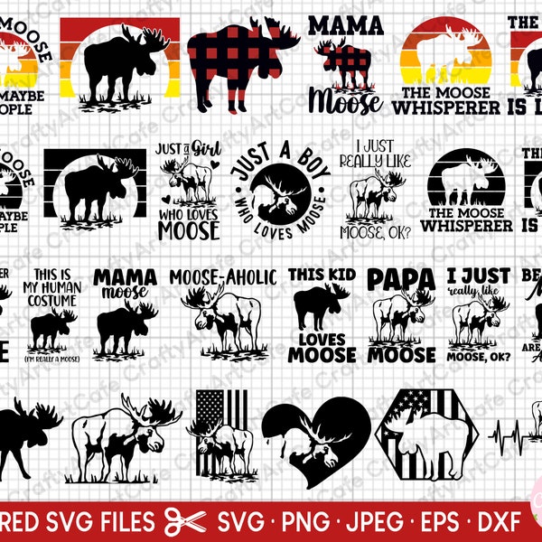 Moose Svg - Etsy