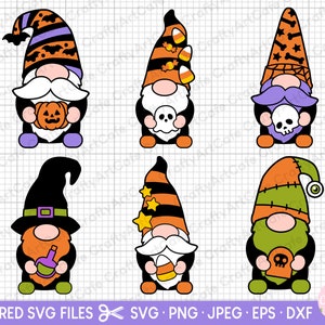 Halloween Gnome Svg Bundle Halloween Gnome Png Bundle Halloween Gnome ...